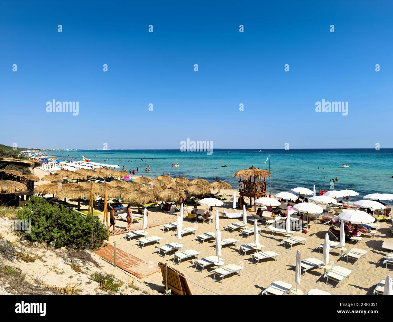 Punta Prosciutto. Porto Cesareo. Salento. Italy. The beach Stock Photo ...