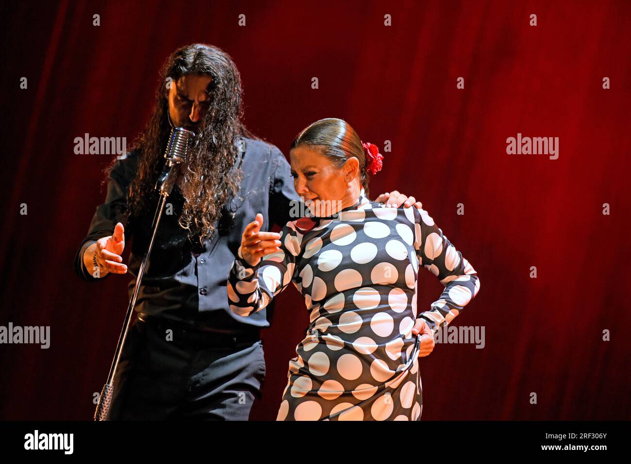 Sitges, Spain. 30th July, 2023. The Spanish flamenco dancer Sara Baras ...
