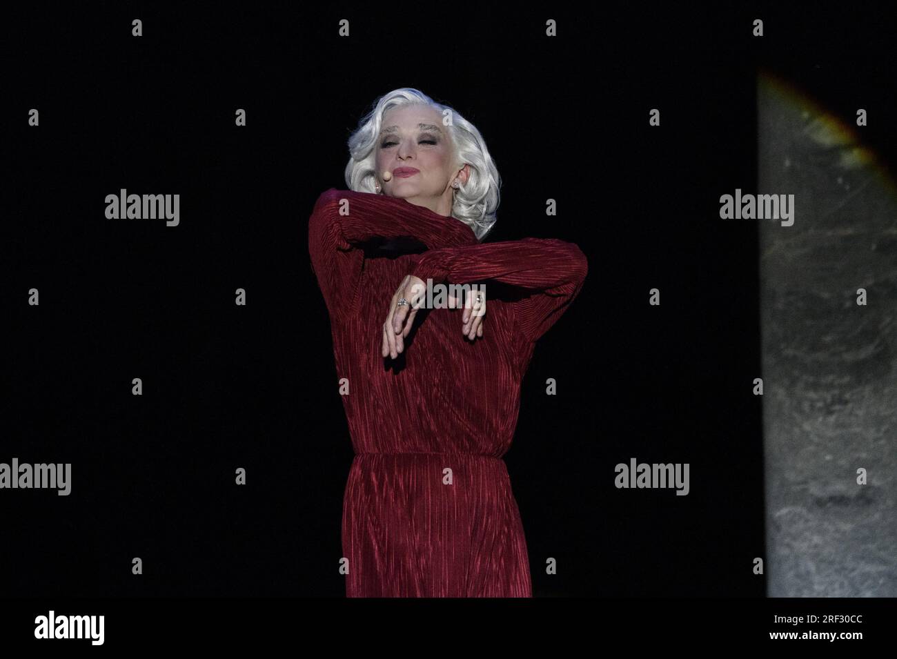 Drusilla Foer performs during the show Eleganzissima on July 30, 2023 ...