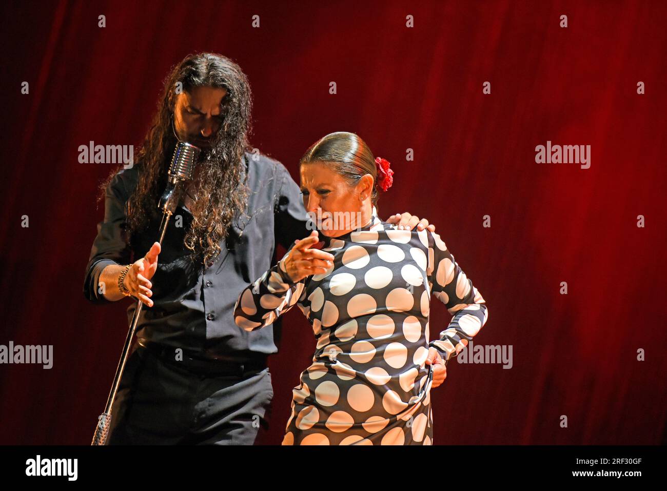 Sitges, Spain. 30th July, 2023. The Spanish flamenco dancer Sara Baras ...
