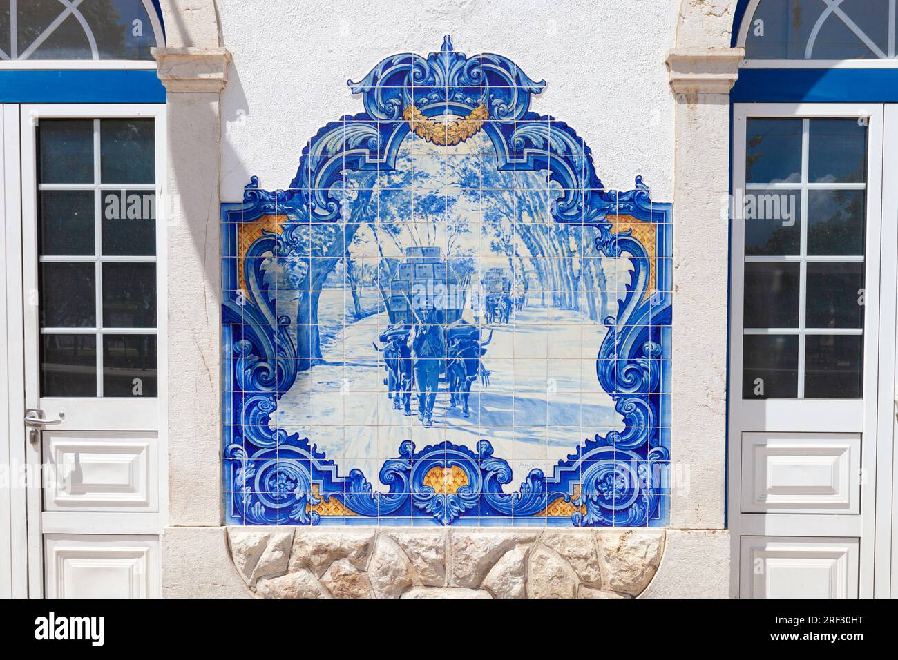 Vila Franca de Xira, Portugal, May 6, 2023: Portuguese painted tin ...