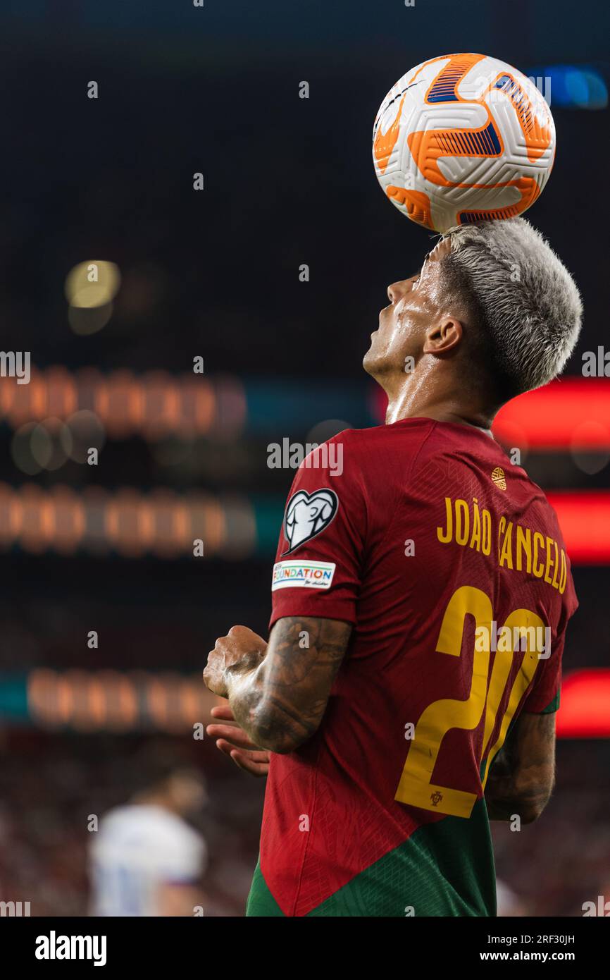 Joao Cancelo during UEFA Euro 2024 Qualification game between national ...