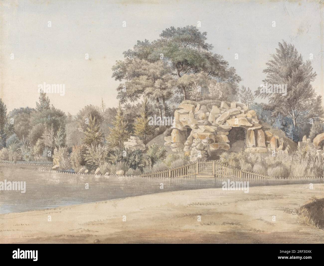 The Grotto, Virginia Water circa 1754 by Thomas Sandby Stock Photo - Alamy