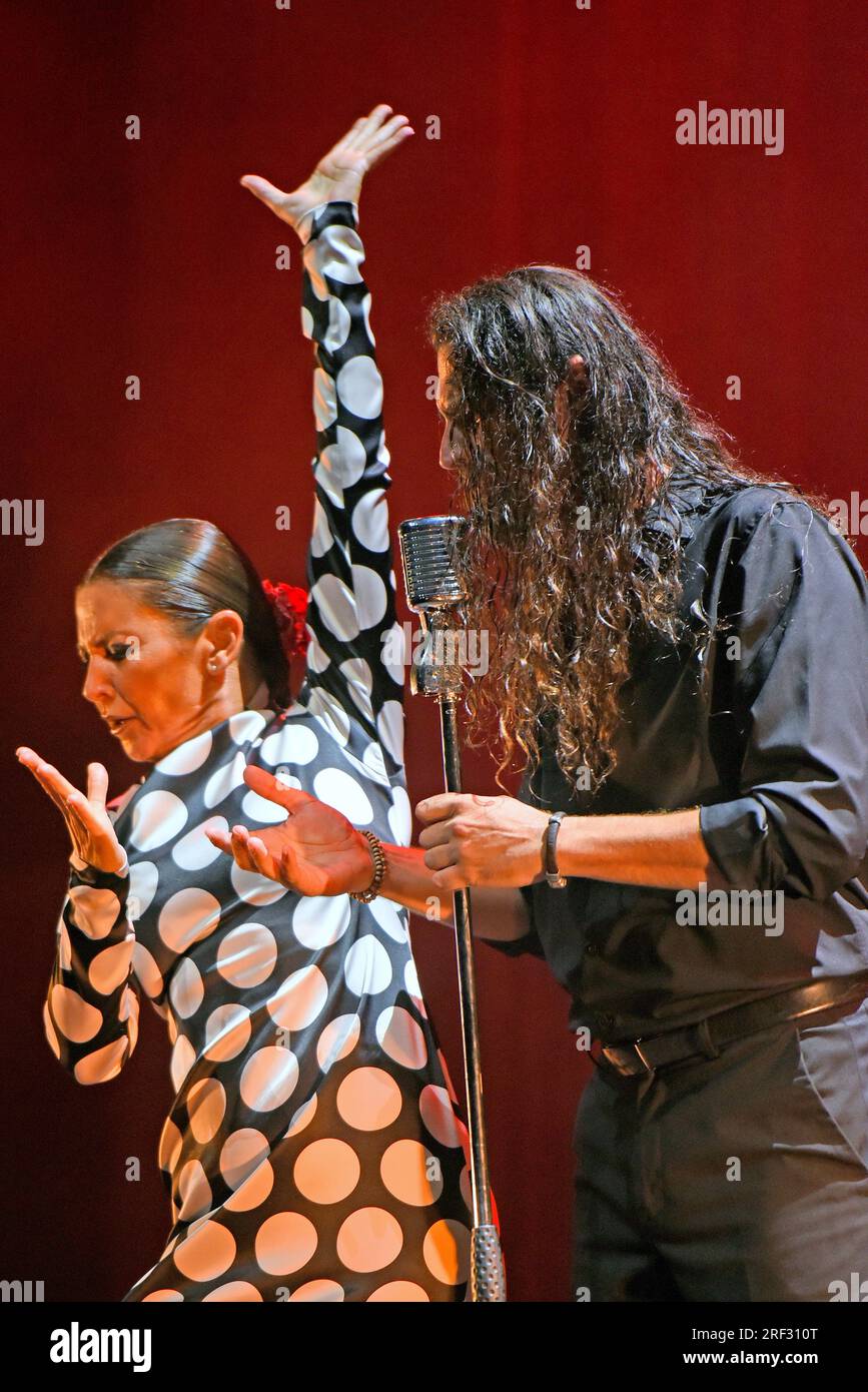 Sitges, Spain. 30th July, 2023. Flamenco dancer Sara Baras with her ...