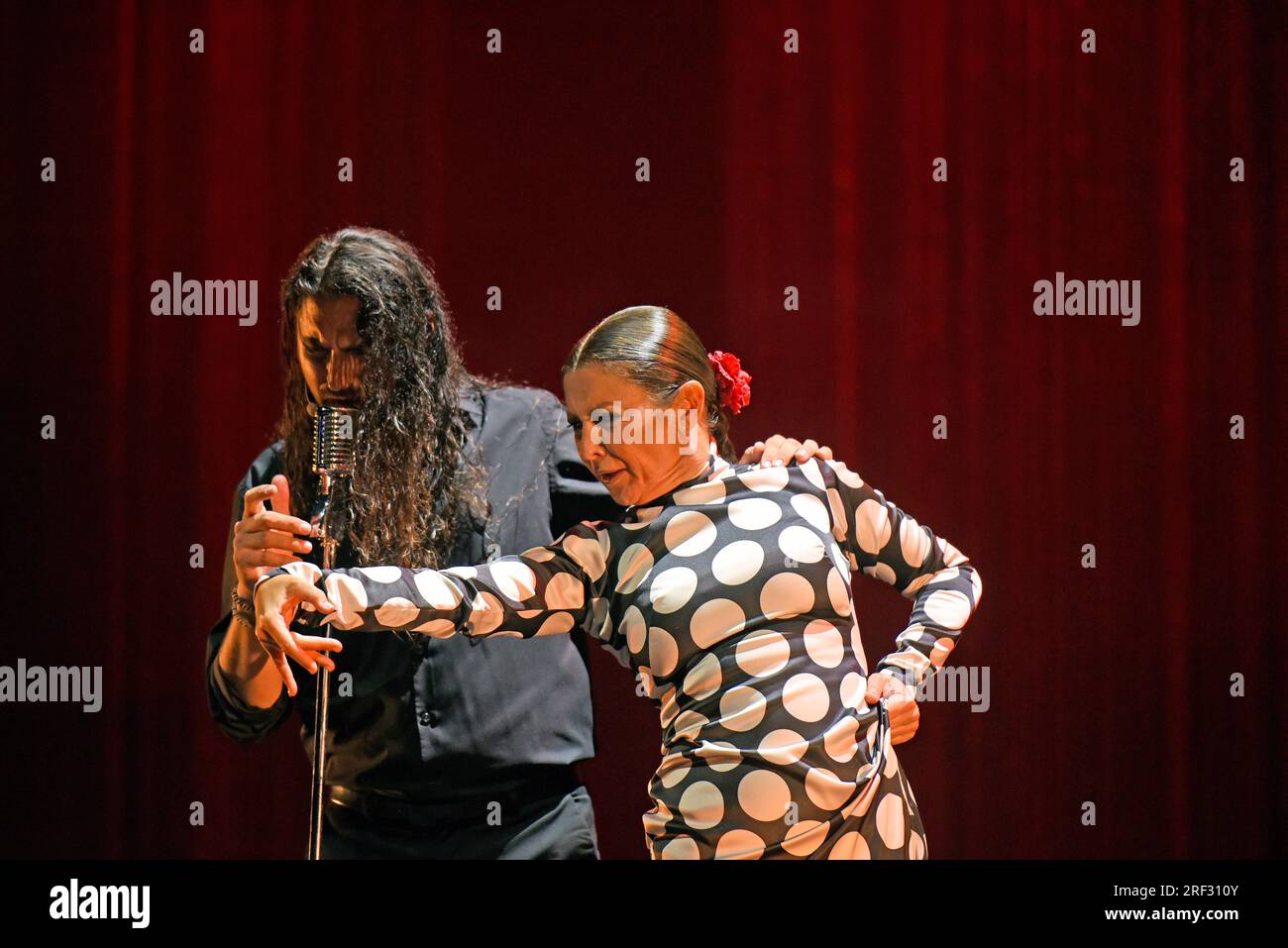 Sitges, Spain. 30th July, 2023. Flamenco dancer Sara Baras with her ...