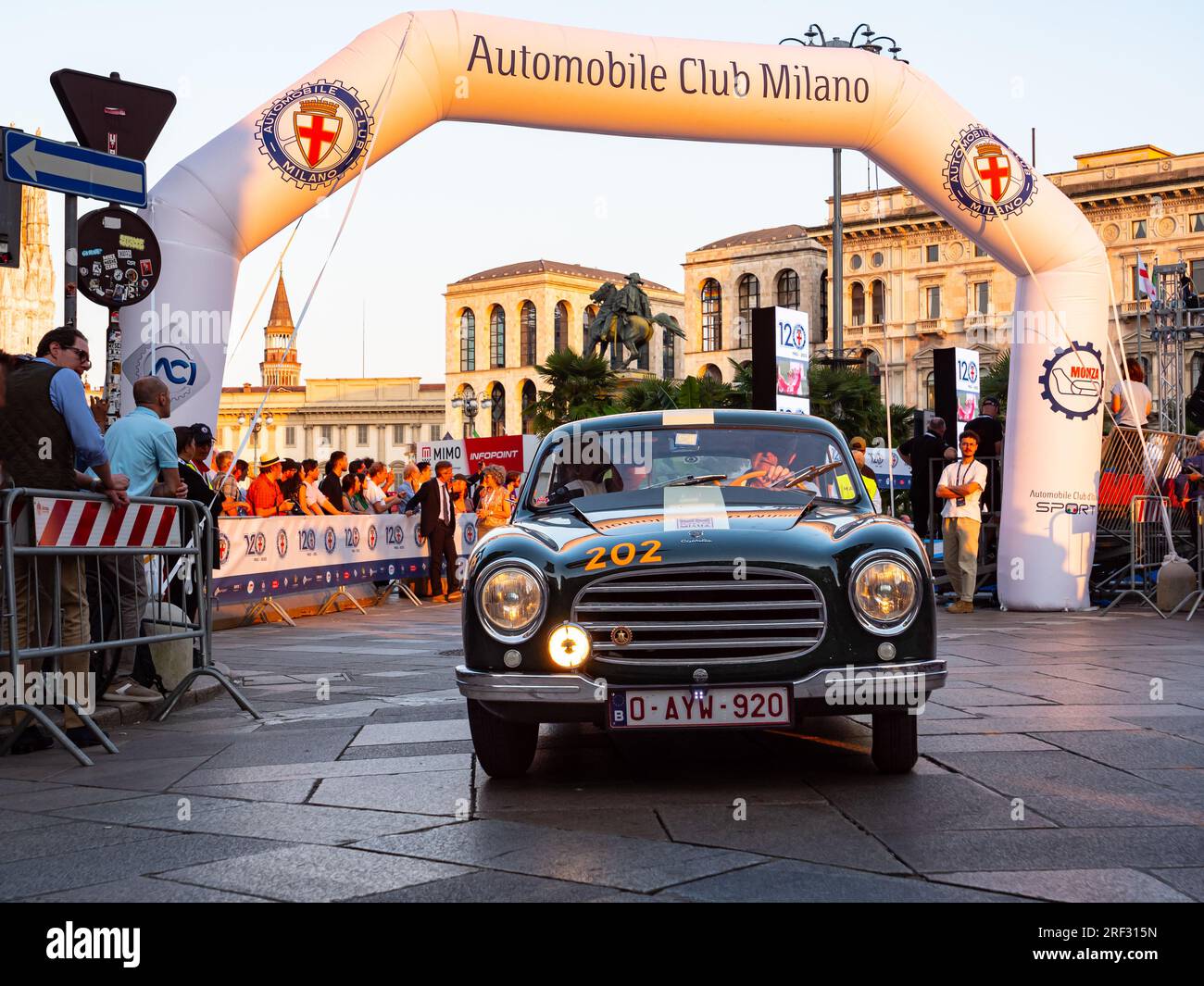 1951 CISITALIA 303 D , Mille Miglia 2023, day4 finish at Milan Stock ...