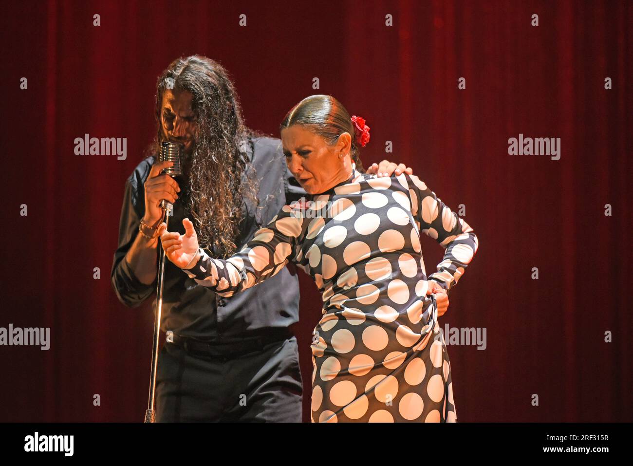 Sitges, Spain. 30th July, 2023. Flamenco dancer Sara Baras with her ...