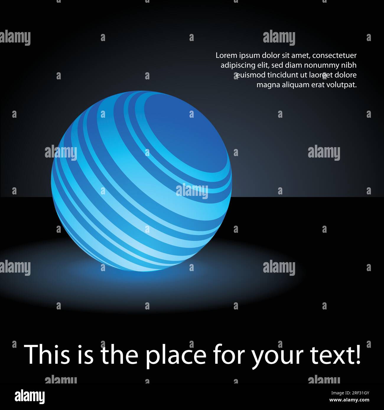 Abstract Blue Globe Design Stock Vector Image & Art - Alamy