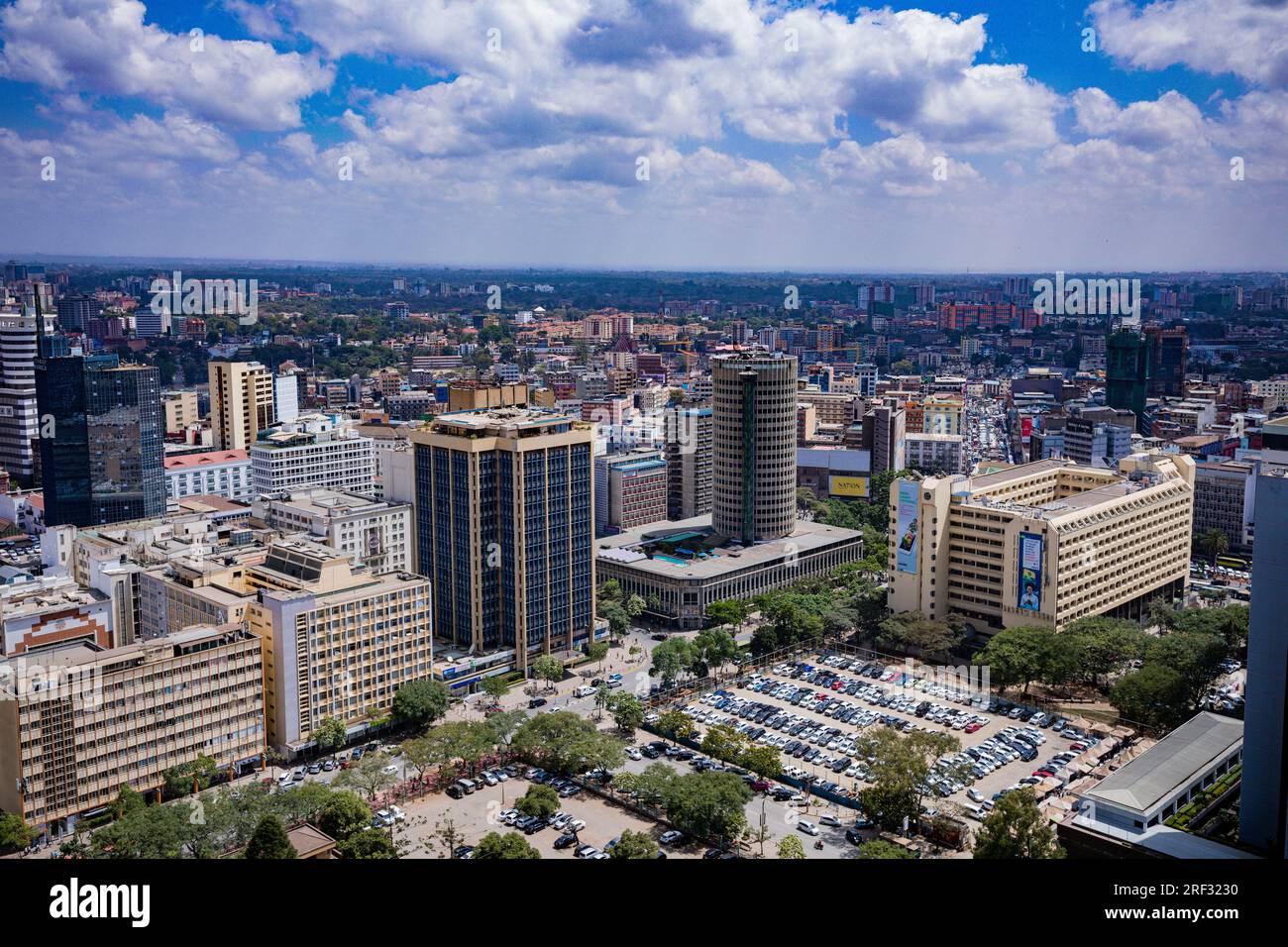 Cityscapes Skyline Skyscrapers Nairobi City Kenya's Capital East Africa ...