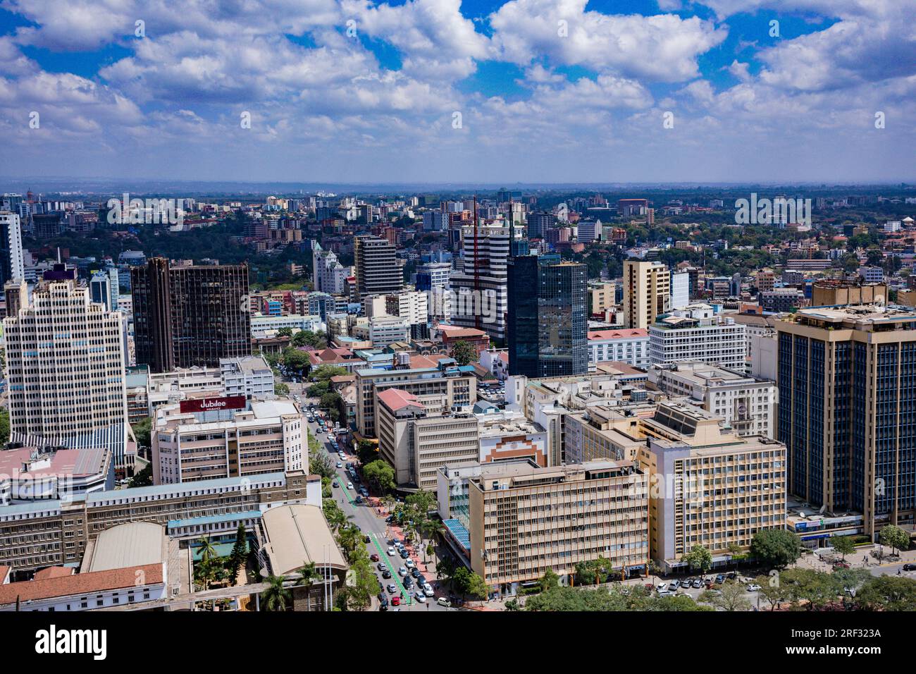 Cityscapes Skyline Skyscrapers Nairobi City Kenya's Capital East Africa ...