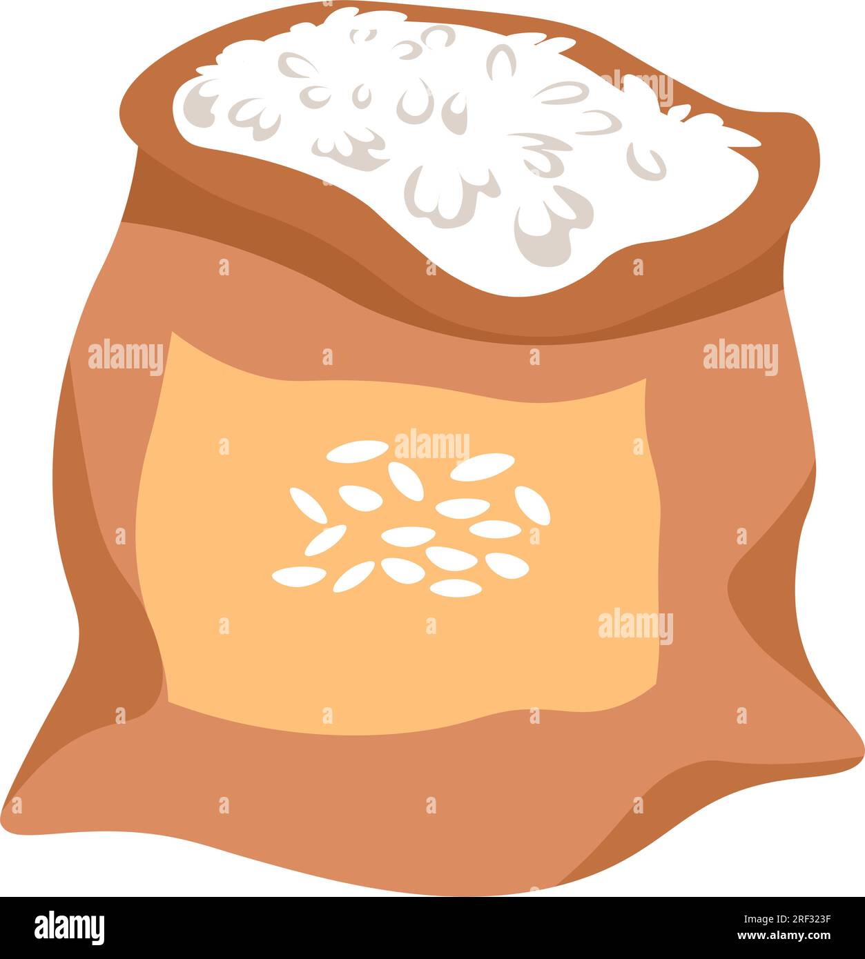 Package of rice crops, farm grown product vector Stock Vector Image ...