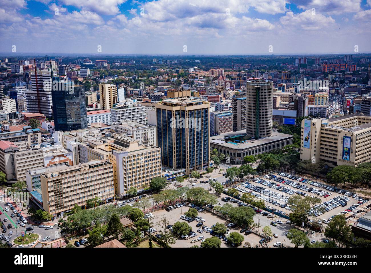 Cityscapes Skyline Skyscrapers Nairobi City Kenya's Capital East Africa ...