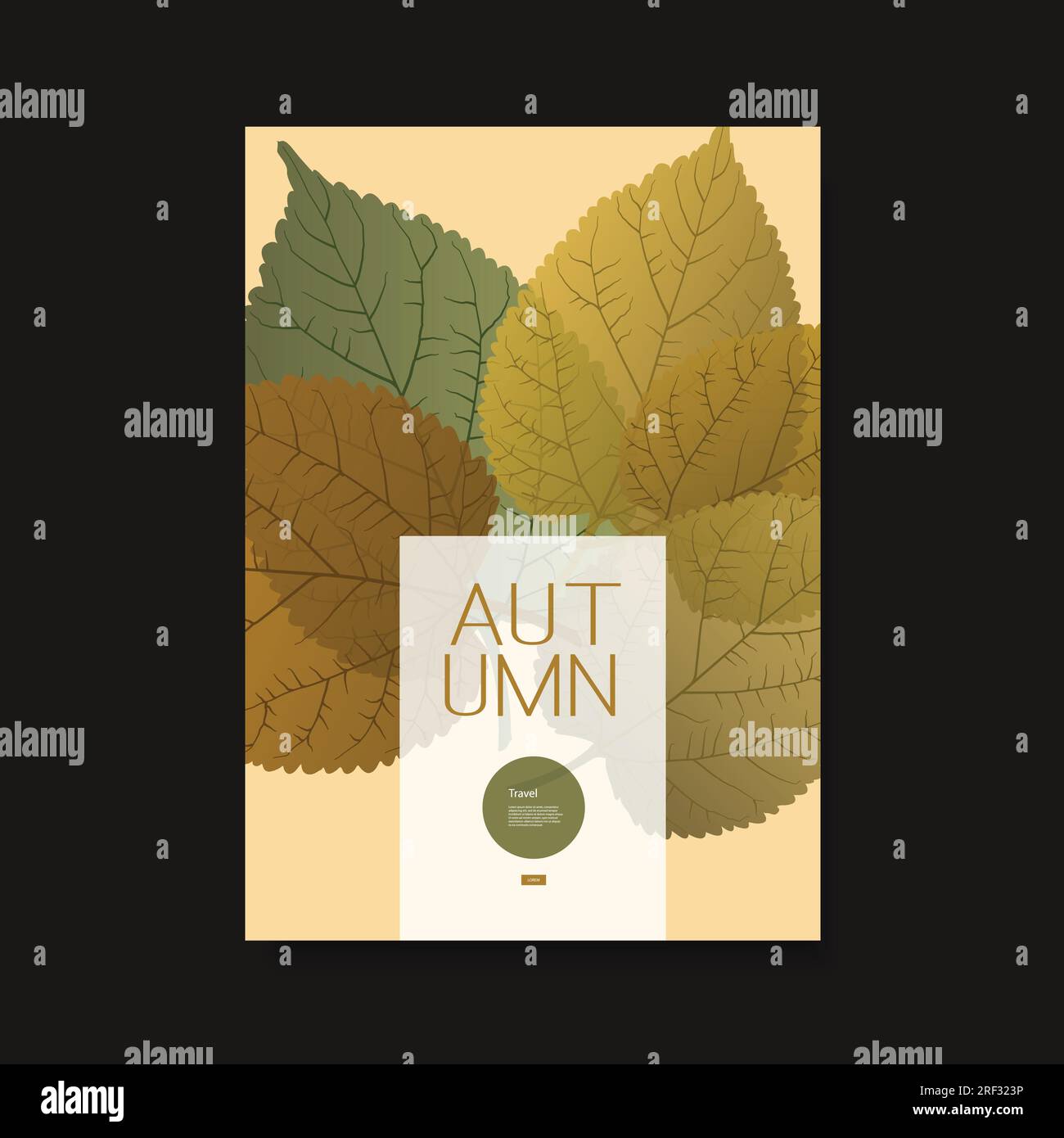 Backdrop book cover leaves Stock Vector Images - Alamy