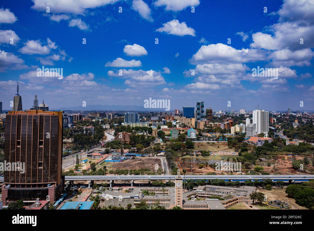 Cityscapes Skyline Skyscrapers Nairobi City Kenya's Capital East Africa ...