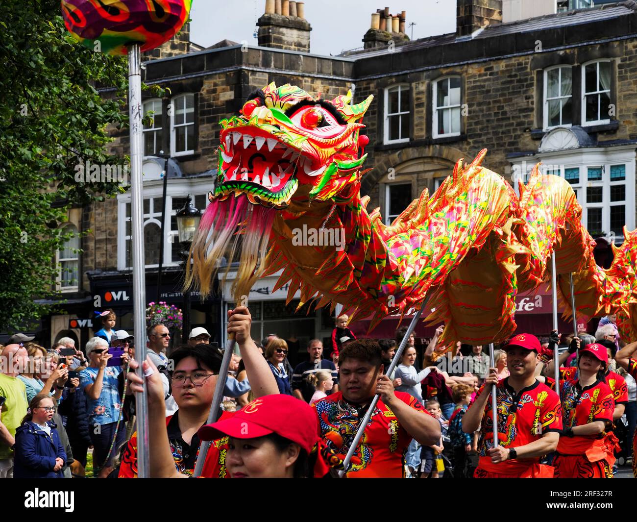 Harrogate, North Yorkshire, England 30 July 2023 A Chinese dragon in ...