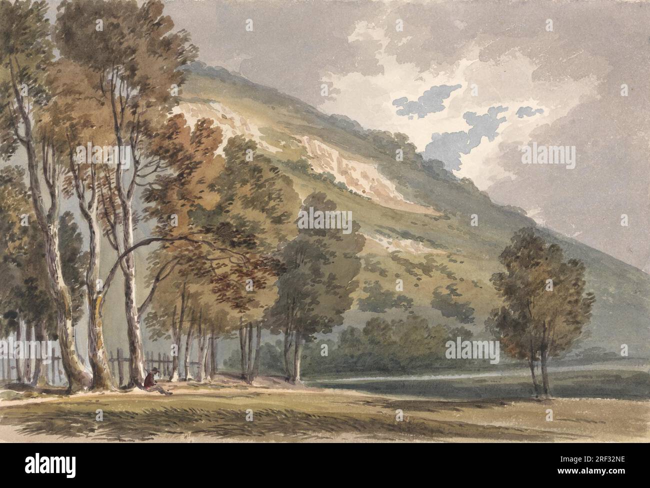 Landscape at Boxhill, Surrey by Alexander Monro Stock Photo - Alamy