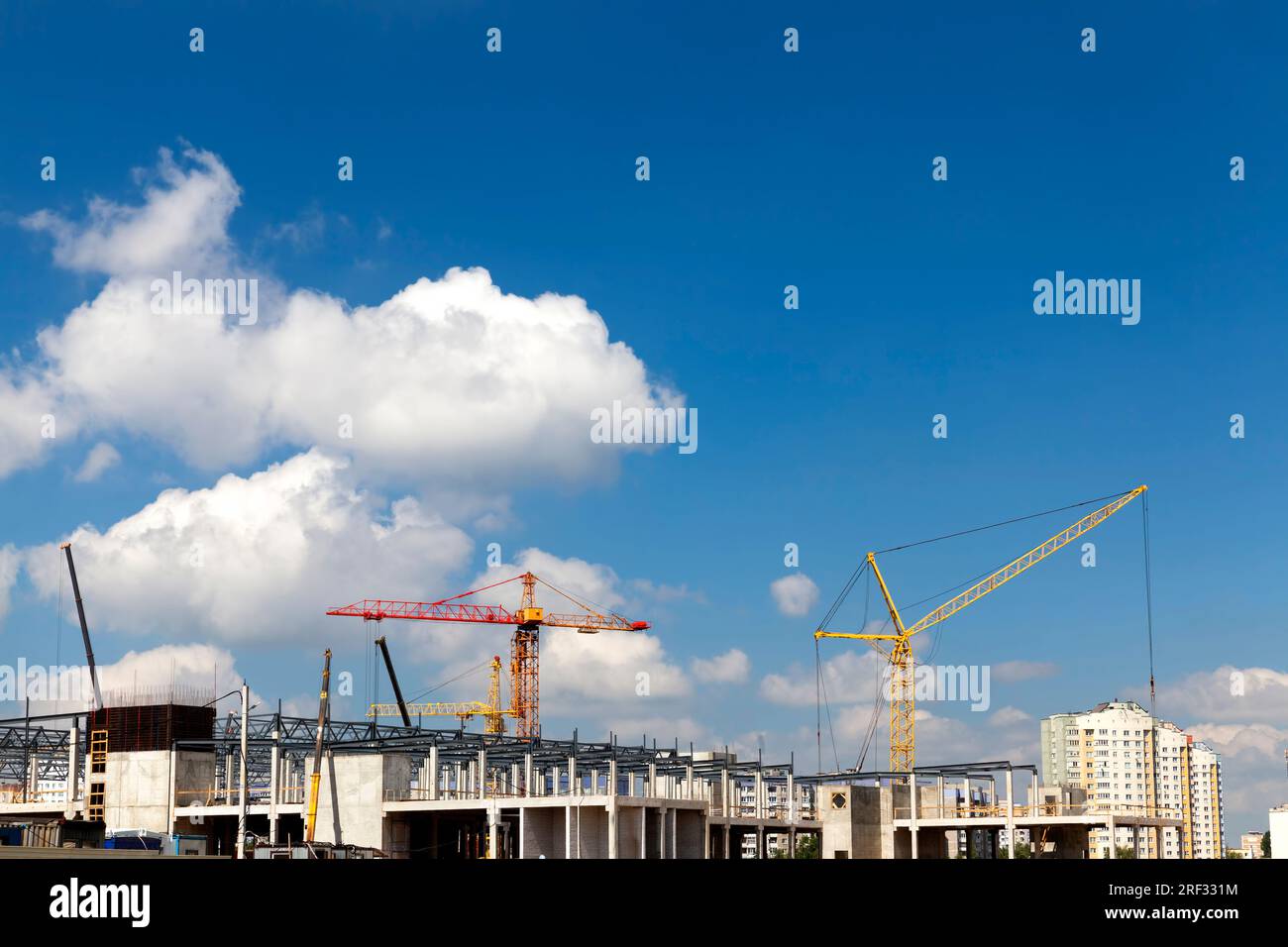 construction of a new multi storey commercial building for business ...