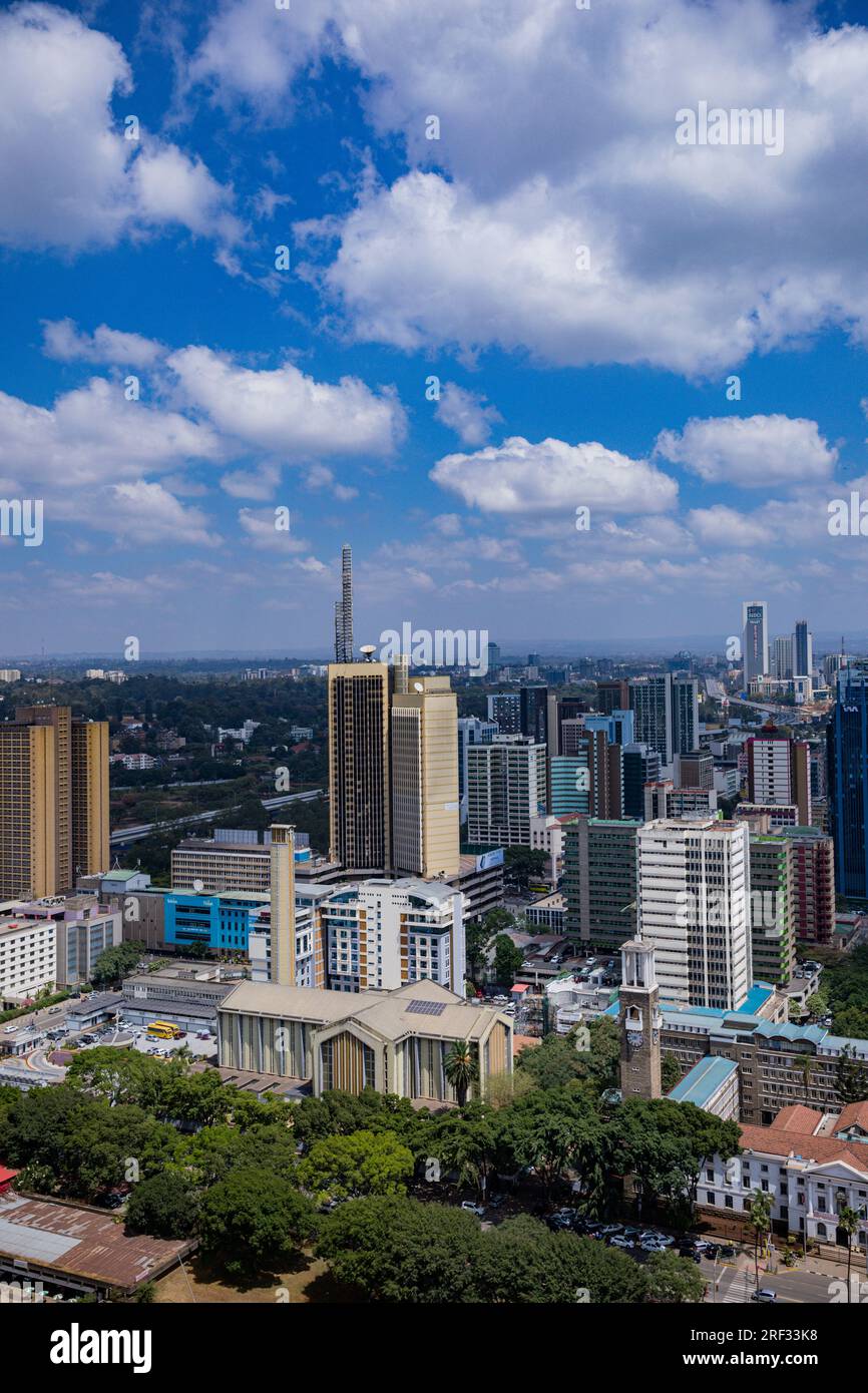 Kenyas Capital City Nairobi City County Skyline Skyscrapers Travel ...