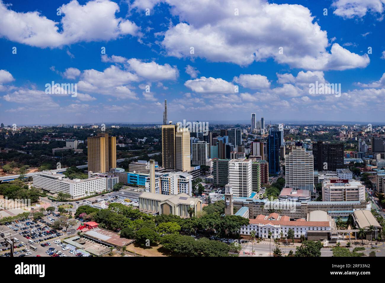 Kenyas Capital City Nairobi City County Skyline Skyscrapers Travel ...