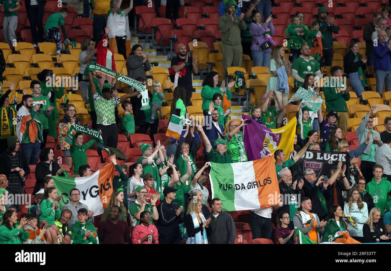 Republic of Ireland fans after the FIFA Women's World Cup 2023, Group B ...
