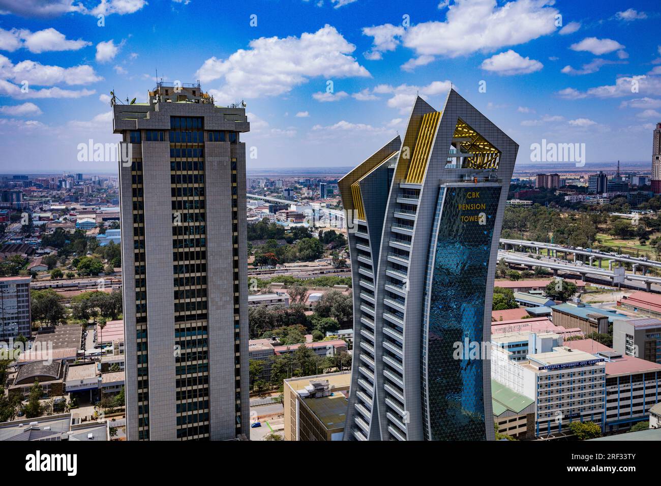 Kenyas Capital City Nairobi City County Skyline Skyscrapers Travel ...
