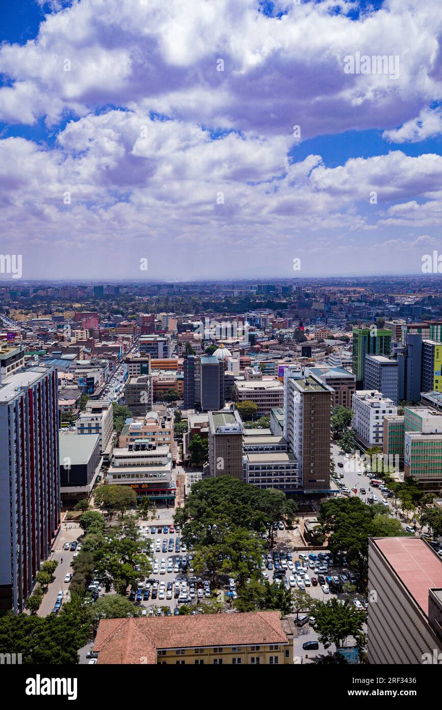 Kenyas Capital City Nairobi City County Skyline Skyscrapers Travel ...