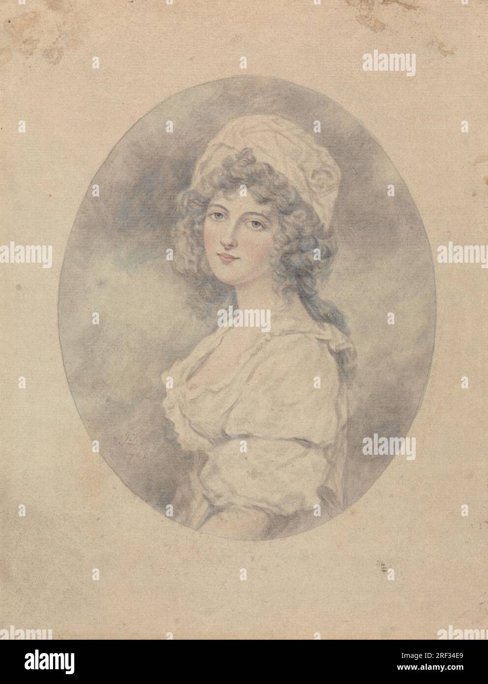 Portrait of Lady Marjorie Jenkins 1798 by John Downman Stock Photo - Alamy