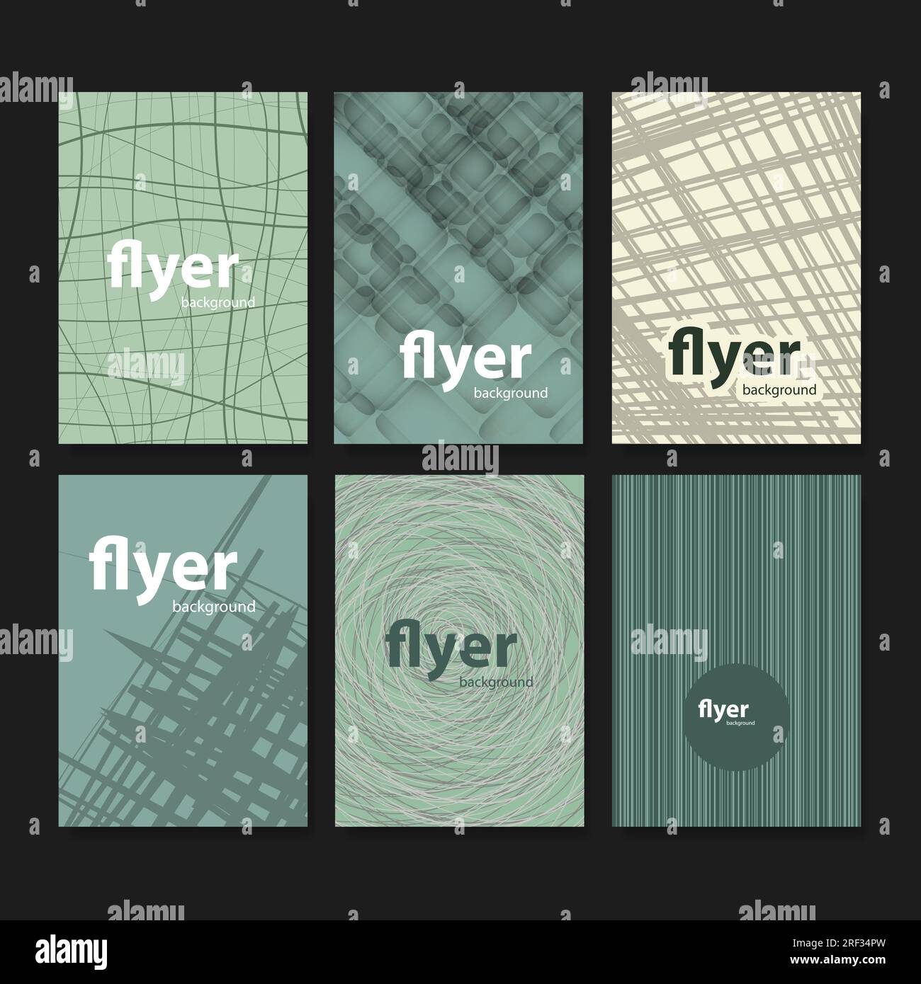 Set of Creative Card, Flyer or Cover Designs with Abstract Backgrounds ...