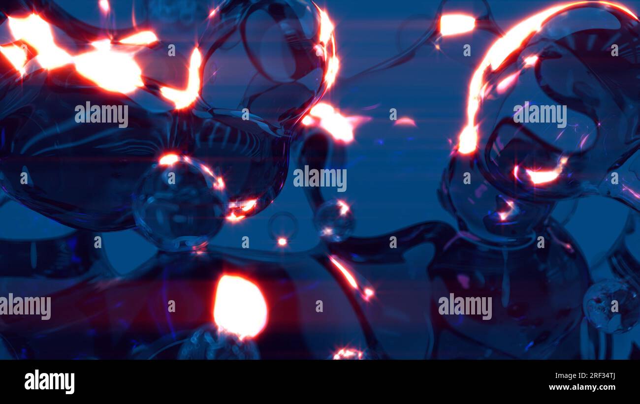 dark blue phantom diaphanous film bulbs lighting in darkness - photo of ...
