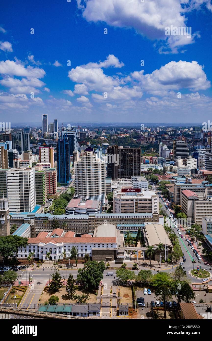 Kenyas Capital City Nairobi City County Skyline Skyscrapers Travel ...