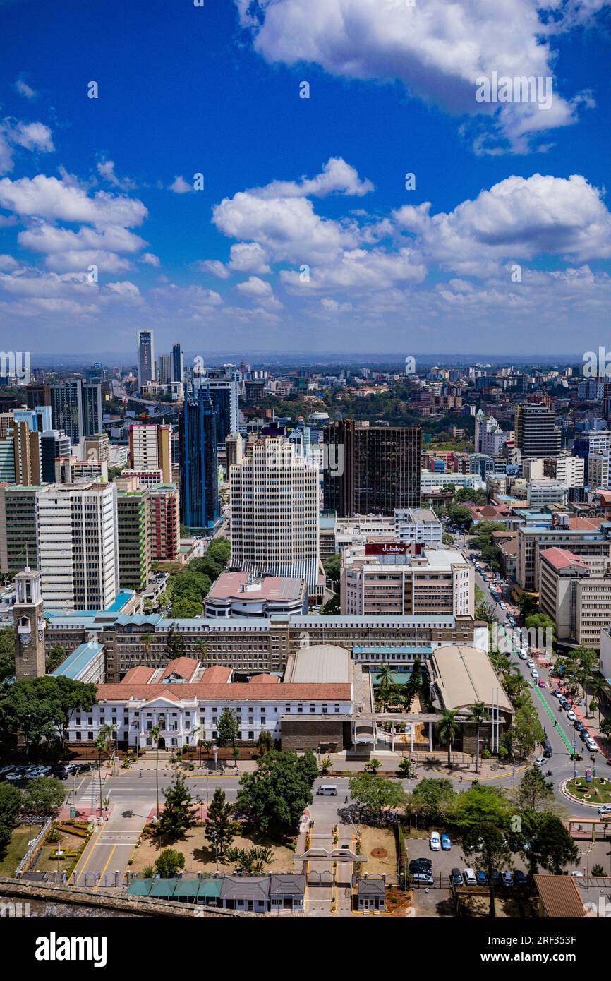 Kenyas Capital City Nairobi City County Skyline Skyscrapers Travel ...