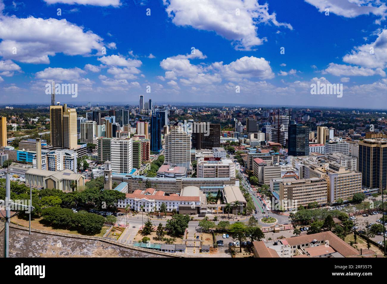 Kenyas Capital City Nairobi City County Skyline Skyscrapers Travel ...