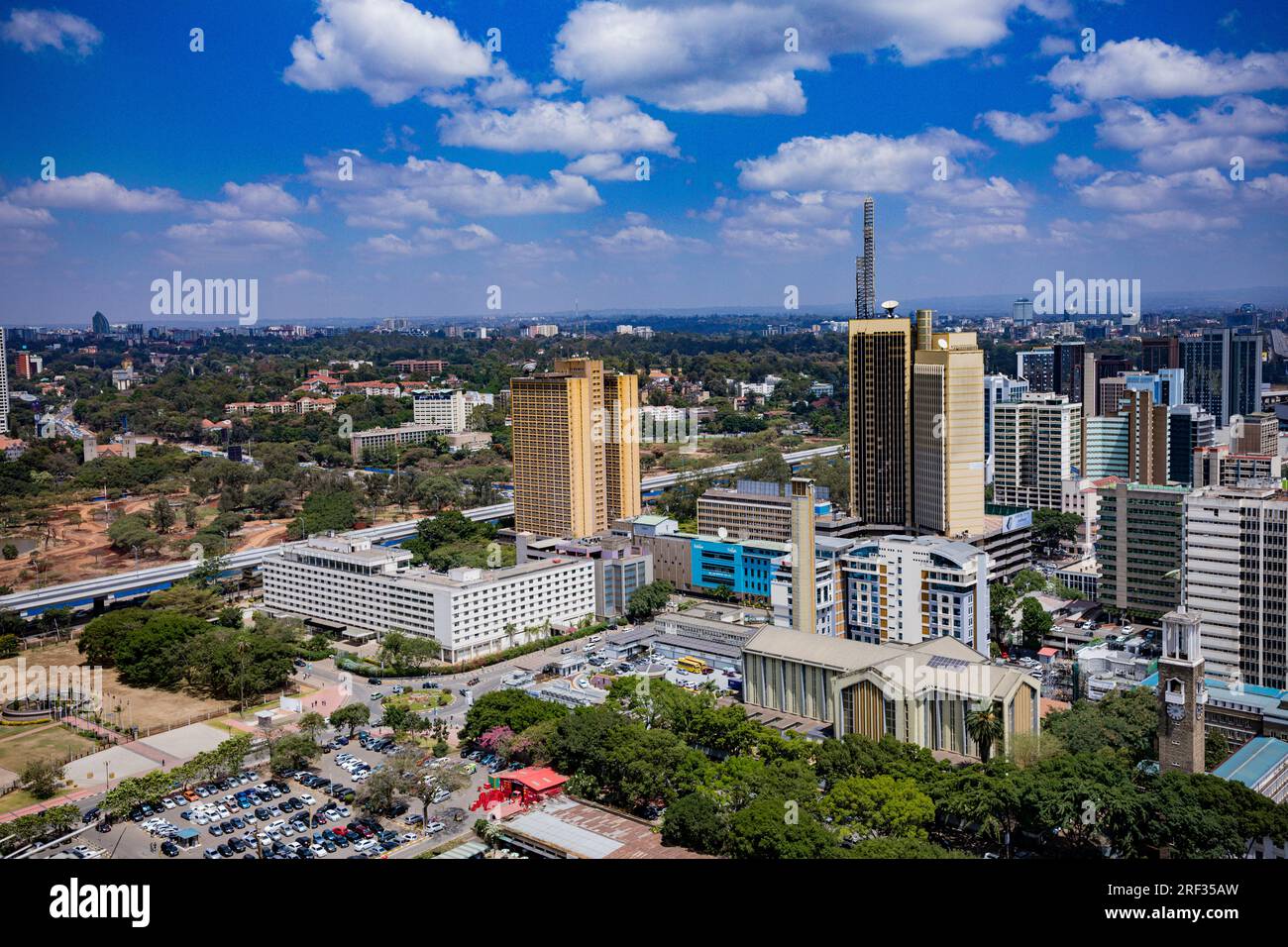 Kenyas Capital City Nairobi City County Skyline Skyscrapers Travel ...