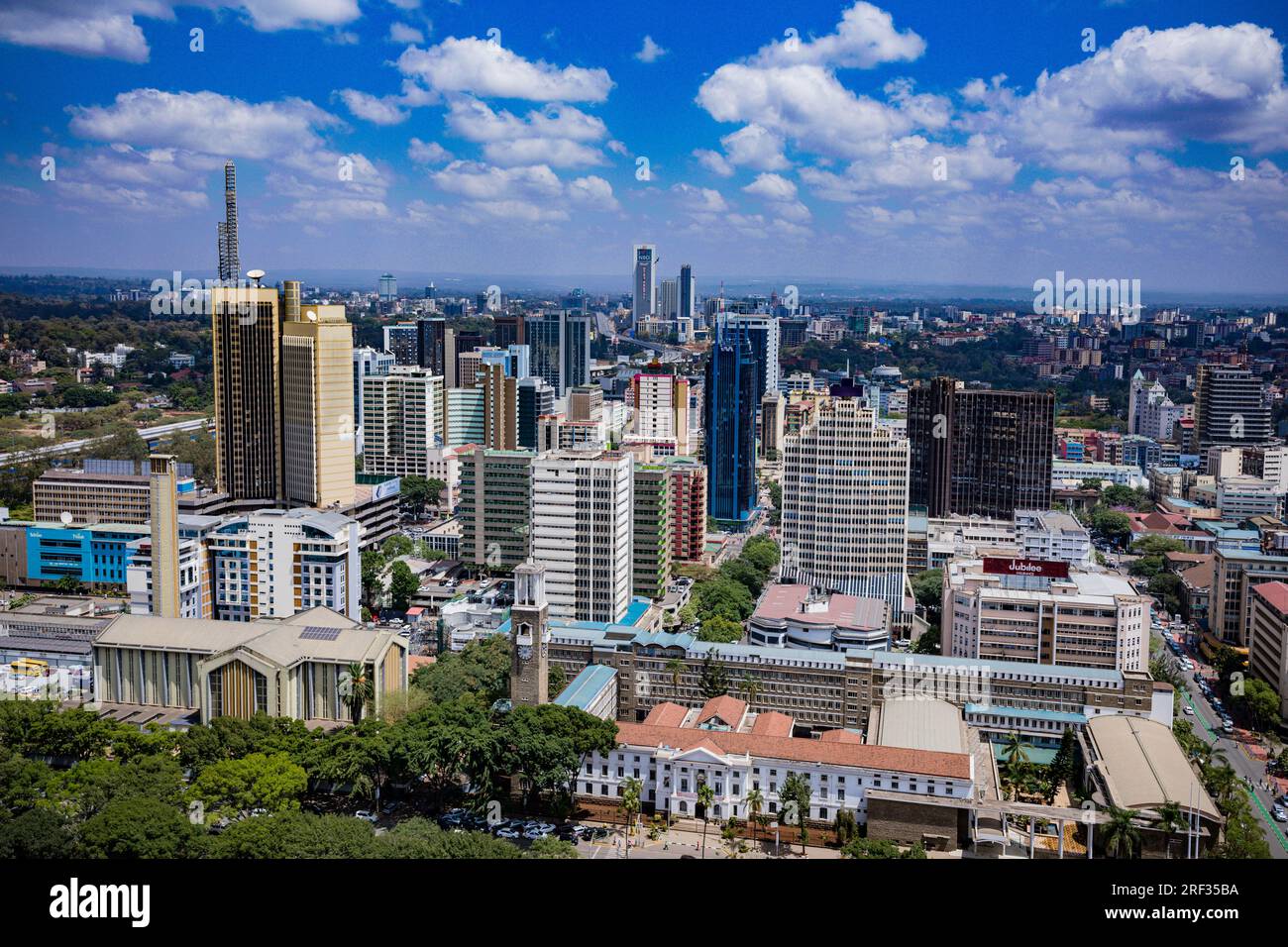 Kenyas Capital City Nairobi City County Skyline Skyscrapers Travel ...