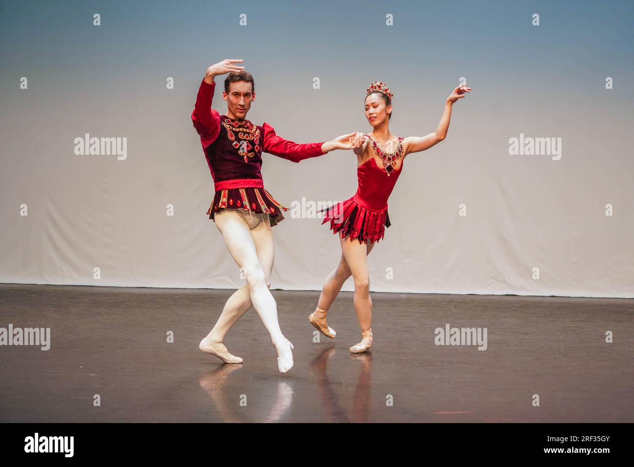 London UK. 31 July 2023 Ako Kondo and Brett Chynoweth perform Rubies ...