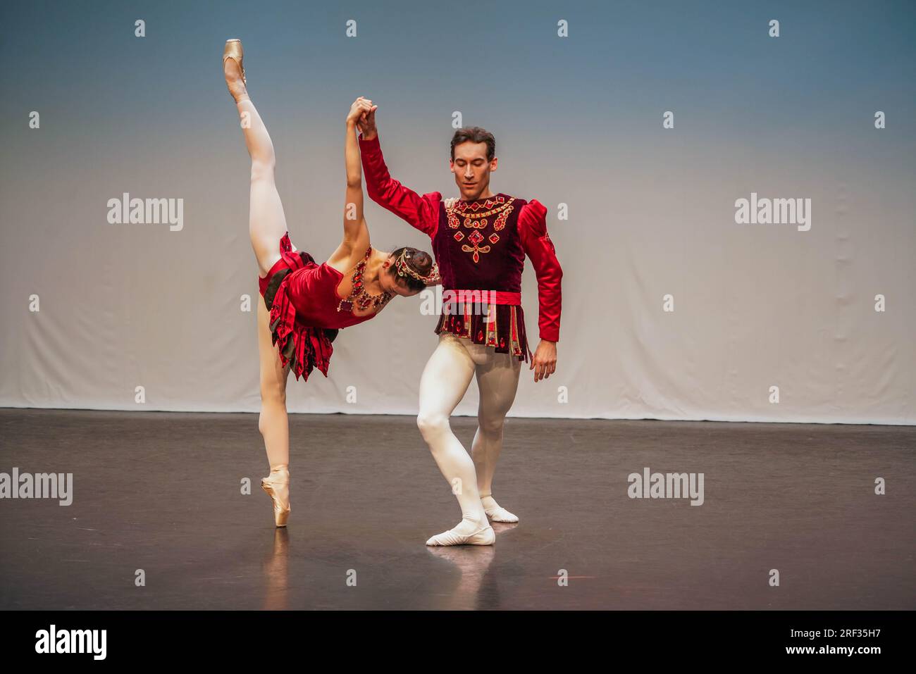 London UK. 31 July 2023 Ako Kondo and Brett Chynoweth perform Rubies ...