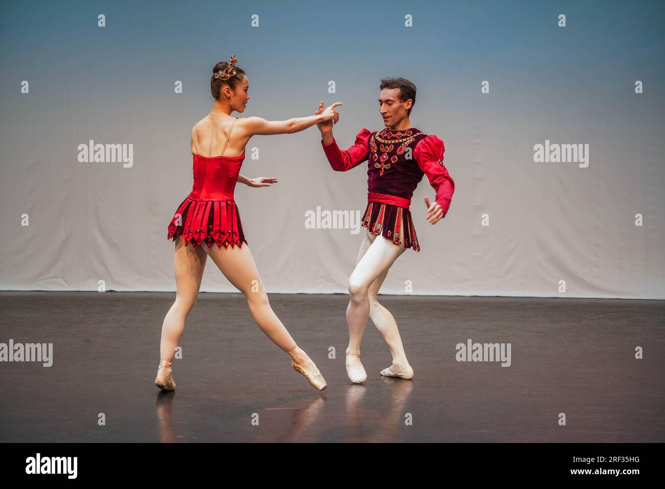 London UK. 31 July 2023 Ako Kondo and Brett Chynoweth perform Rubies ...