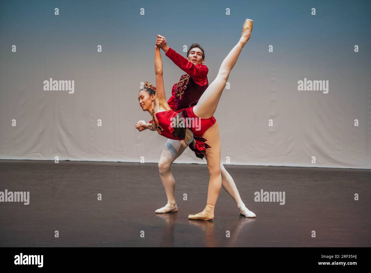 London UK. 31 July 2023 Ako Kondo and Brett Chynoweth perform Rubies ...