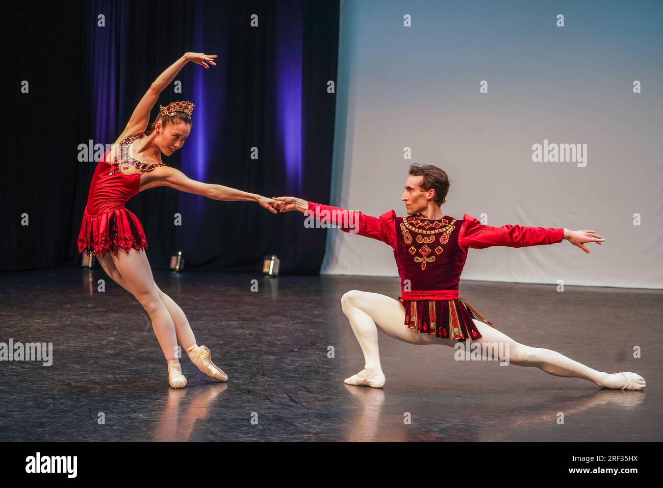 London UK. 31 July 2023 Ako Kondo and Brett Chynoweth perform Rubies ...