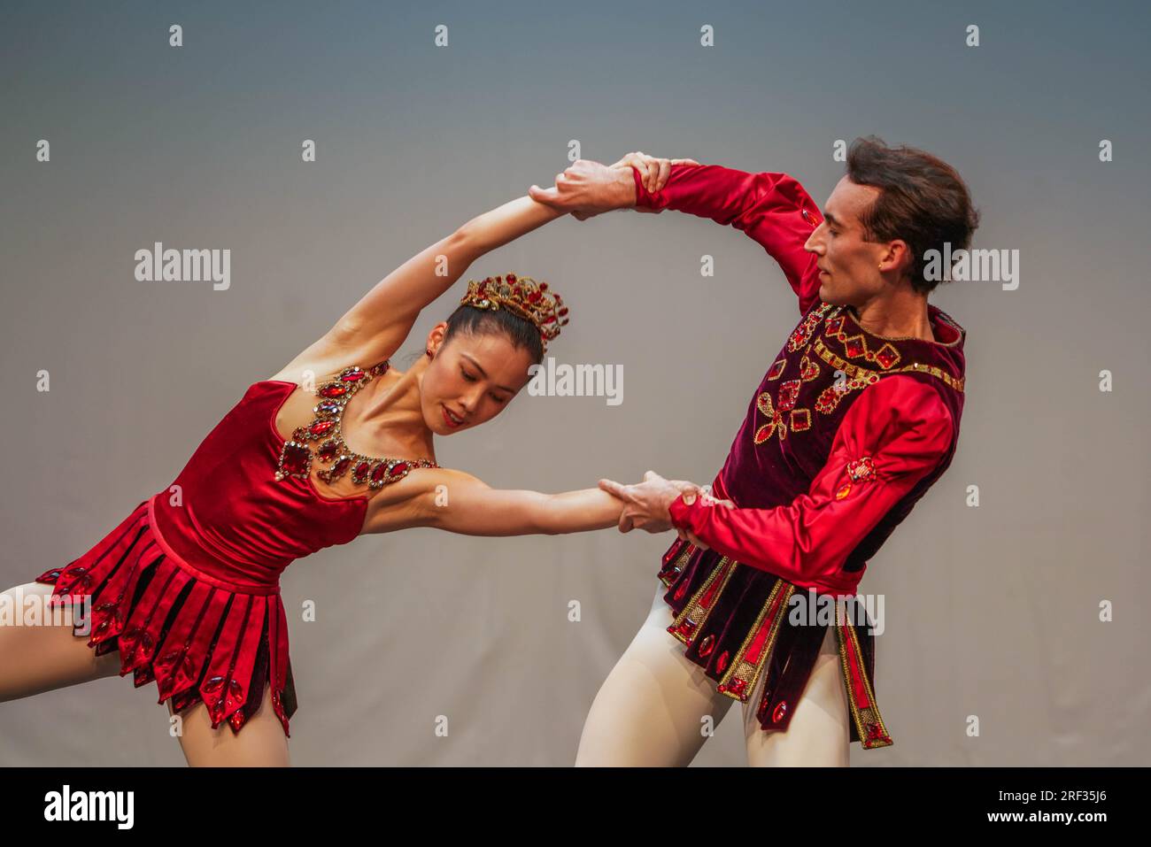 London UK. 31 July 2023 Ako Kondo and Brett Chynoweth perform Rubies ...