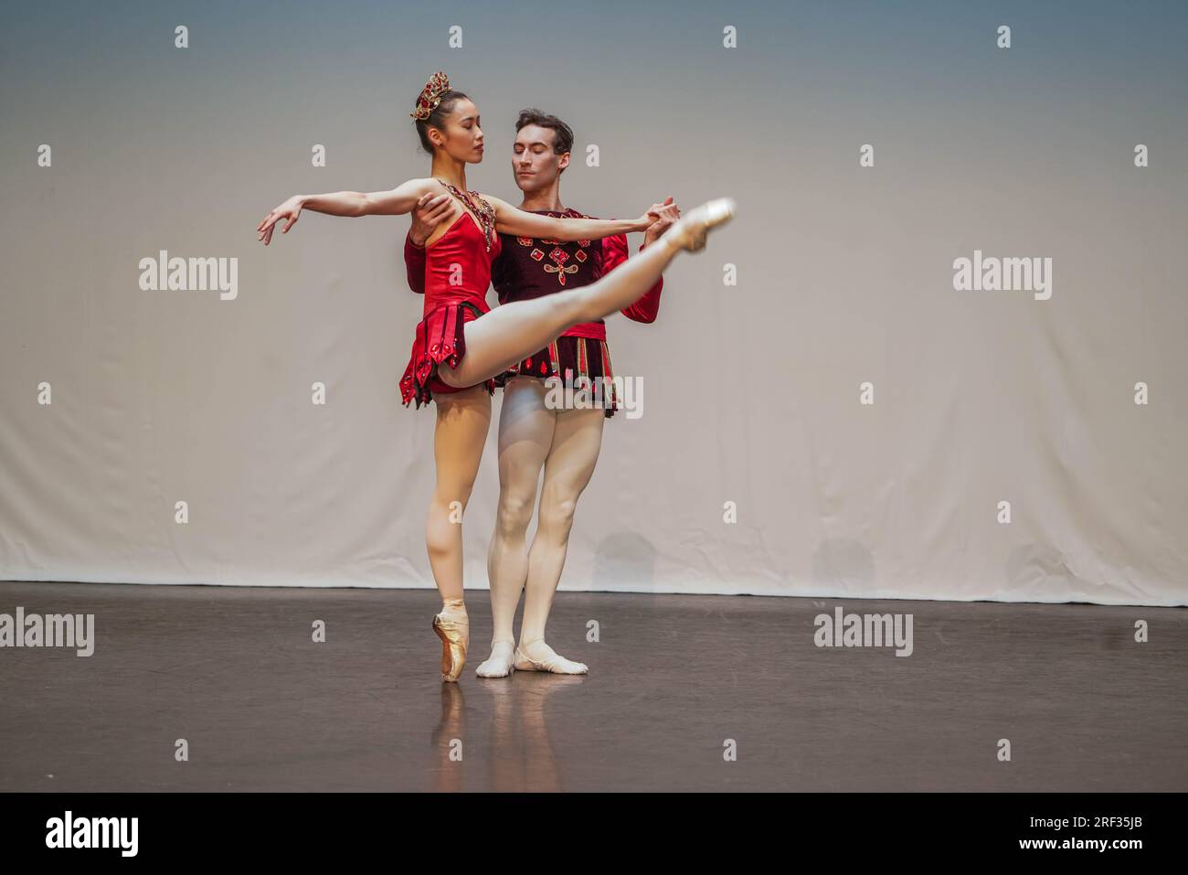 London UK. 31 July 2023 Ako Kondo and Brett Chynoweth perform Rubies ...
