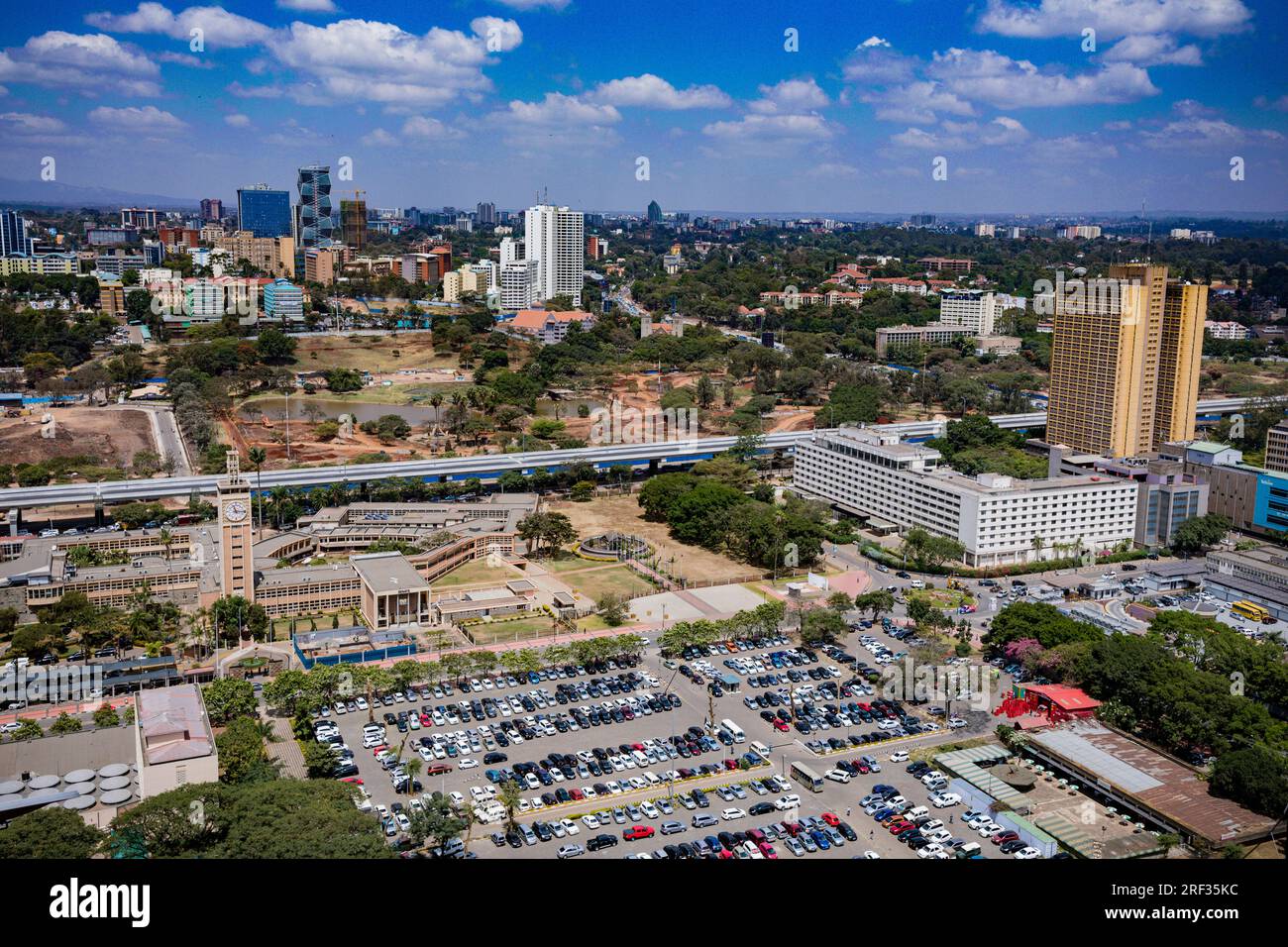 Kenyas Capital City Nairobi City County Skyline Skyscrapers Travel ...