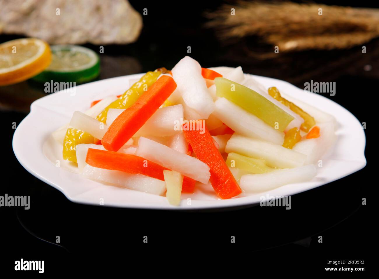Asian food Pickled radish, Chicken radish Stock Photo - Alamy