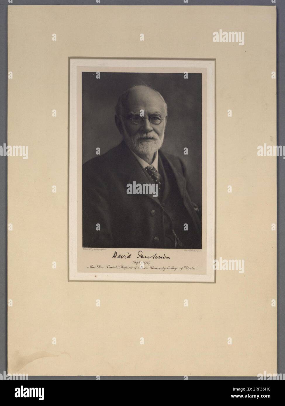 David Jenkins Mus. Bac. (Cantab.) 1848-1915 Professor of Music ...