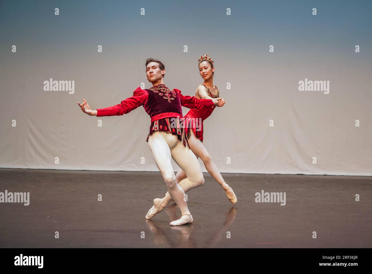 London UK. 31 July 2023 Ako Kondo and Brett Chynoweth perform Rubies ...