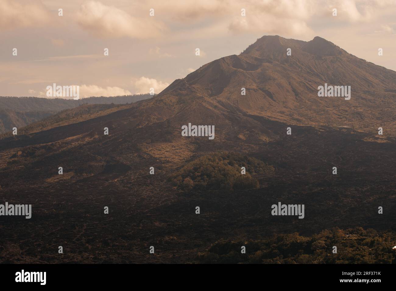 Closeup View of Mount Gunung Batur - The Kintamani Volcano at Bali ...
