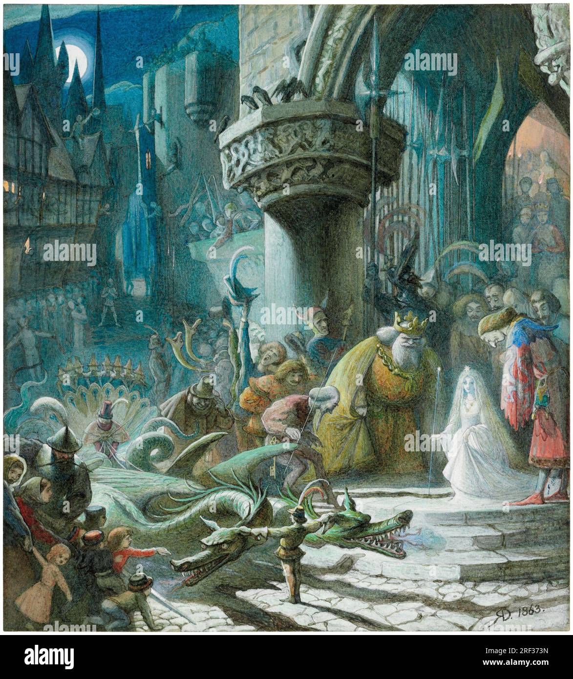 Scene from 'The Sleeping Beauty': the Good Fairy leaving the ...