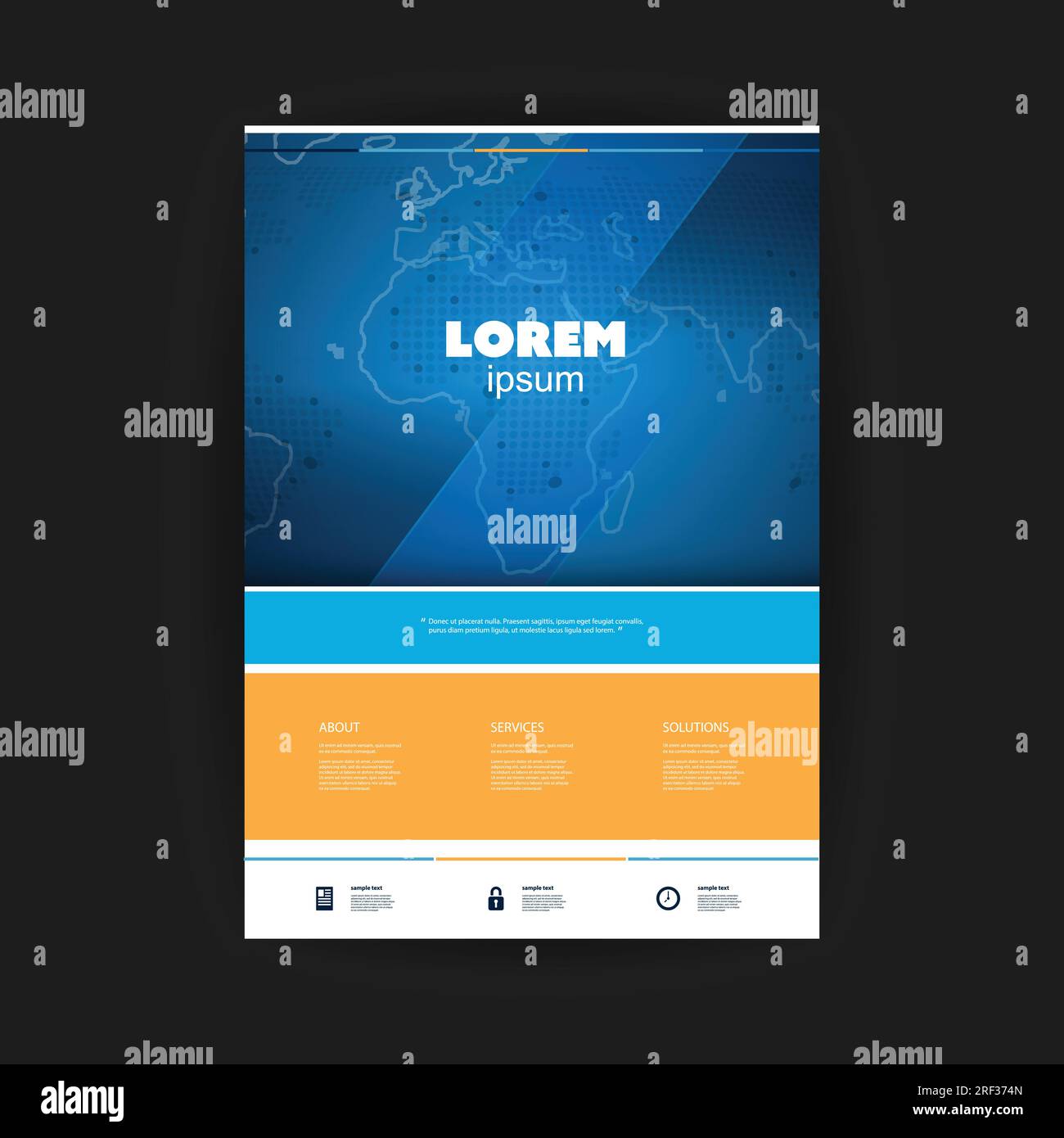 Modern Style Technology Cover Design for Your Business - Applicable for ...