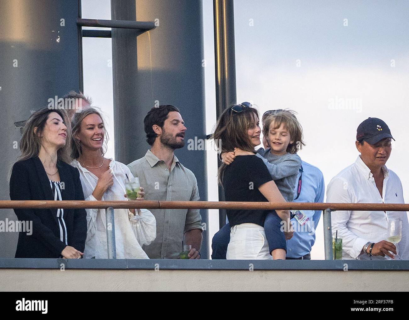 29th July 2023. H.K.H. Prince Carl Philip with family and friends at ...