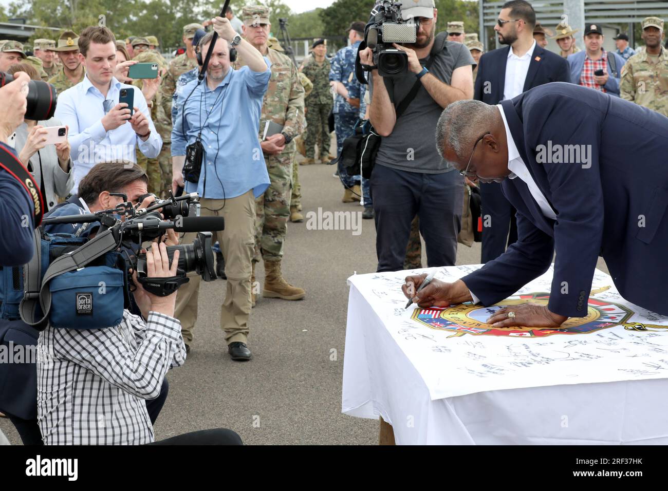 Townsville, Australia. 30th July, 2023. U.S Secretary of Defense Lloyd ...